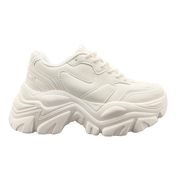 Berness | Shoes | Berness Blair Sandstorm Ivory Platform Sneakers ...